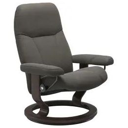 Relaxsessel stressless "Consul", grau (metal grau paloma), B:72cm H:94cm T:70cm, Leder BATICK: BATICK ist ein leicht korrigiertes, durchgef&auml;rbtes und genarbtes M&ouml;belleder, bei dem die meisten Unebenheiten und Spuren in der Regel entfernt wurden.;Leder PALOMA: PALOMA ist ein durchgef&auml;rbtes Semianilin-M&ouml;belleder mit nat&uuml;rlicher Narbung.;ROHLEDER Stoff Q2 FARON: Ein fester zuverl&auml;ssiger Boucl&eacute; mit ei