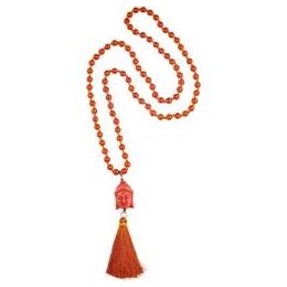 Lange Kette "Nepal", Damen, Gr. onesize, Glas, orange, Collezione Alessandro, Basic, Halsketten, mit echten Glasperlen
