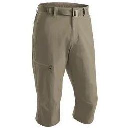Caprihose Maier Sports "Jennisei", Herren, Gr. 60, Normalgr&ouml;&szlig;en, beige (dunkelbeige), 90% Polyamid, 10% Elasthan, Hosen Caprihose, kurze Hose Herren, luftige Wanderhose, leichte Outdoorhose, Reg Fit