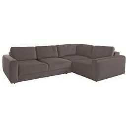 Ecksofa Home Affaire "Bloomfield, Mega Polsterecke, Breite 289cm, viel Platz, L-Form", grau (taupe), B:289cm H:84cm T:209cm, 100% Polyester, Sofas, Ecksofa, In verschiedenen Gr&ouml;&szlig;en