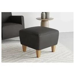 Sit & More Polsterhocker SIT & MORE "Bosse", grau (anthrazit), B:56cm H:46cm, Hocker, Polsterhocker