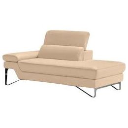 Ottomane Egoitaliano "Princess, elegantes Designsofa mit erstklassigem Sitzkomfort", beige (champagner), B:177cm H:95cm T:108cm, Leder &raquo;BULL&laquo; (echtes Rindsleder). Geschliffenes, pigmentiertes und behandeltes Rindsleder mit einer Dicke von 1, 3-1, 5 mm. Dieses Leder zeigt eine ziemlich weiche Hand mit einem halb undurchsichtigen Aussehen. Es handelt sich um ein gesch&uuml;tztes Leder. Eine leichte Decks