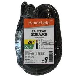 Fahrradschlauch Prophete "Fahrradschlauch", schwarz, Fahrradschl&auml;uche, 48mm, Dunlopventil (DV), 26 Zoll (66,04cm)