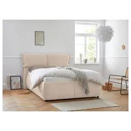 Polsterbett Home Affaire "Jenson", beige, B:168cm L:225cm, Struktur weich (85% Polyester/15% Nylon), Betten, Polsterbett, als Bettgestell oder mit 3 Matratzenarten und H&auml;rtegraden