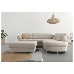 Sit & More Ecksofa SIT & MORE "Apulia L-Form", grau (elephant), B:250cm H:78cm T:212cm, Webstoff (100% Polyester);Struktur weich (90% Polyester, 10% Polyamid);Luxus-Micofaser Euphoria (100% Polyester);Samtoptik (100% Polyester), Sofas, Ecksofa, wahlweise Bettfunktion, Bettkasten und Kopf- und Armteilverstellung
