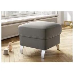 Sit & More Hocker SIT & MORE "Vincenzo", grau, B:58cm H:48cm T:58cm, Hocker, Polsterhocker