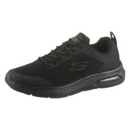 Sneaker Skechers "Dyna Air", Herren, Gr. 40, schwarz, Synthetik, Textil, Schuhe Sneaker, mit Air-Cooled Memory Foam, Freizeitschuh, Halbschuh, Schn&uuml;rschuh
