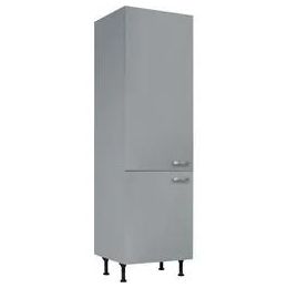 Seitenschrank KOCHSTATION "KS-Cara", grau (basaltgrau), B:60cm H:211,8cm T:58,4cm, Schr&auml;nke, Seitenschrank