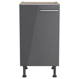 Unterschrank Optifit "Klara", schwarz (anthrazit, wildeiche), B:45cm H:87cm T:58,4cm, Holzwerkstoff, Schr&auml;nke, Unterschrank, Breite 45 cm