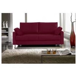 Schlafsofa Bali "FLEXA, Sitzen / Relaxen / Schlafen", rot (dunkelrot), B:166cm H:90cm T:95cm, Sofas, Schlafsofa, &ndash; Schlafsofa &bdquo;Made in Germany&ldquo;