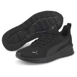 Sneaker Puma "Anzarun Lite Sneakers Jugendliche", Damen, Gr. 37,5, schwarz (schwarz ultra gray), Obermaterial: Synthetik, Textil. Futter: Textil. Innensohle: Textil. Laufsohle: Synthetik, Gummi, Schuhe Sneaker