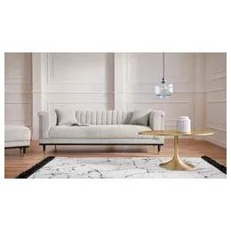 3-Sitzer Home Affaire "Chamby New", beige (natur), B:210cm H:71,5cm T:85cm, Boucl&eacute; (100% Polyester), Sofas, im Boucl&eacute;-Strukturbezug mit Steppung im Lehnenbereich