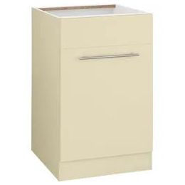 Wiho-K&uuml;chen Sp&uuml;lenschrank WIHO K&Uuml;CHEN "Unna", beige (front und korpus: magnolia), B:50cm H:82cm T:57cm, Schr&auml;nke, Sp&uuml;lenschrank, 50 cm breit, ohne Arbeitsplatte