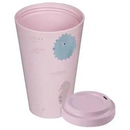 Becher AWAVE "AWAVE", rosa (ros&eacute;), H:15,5cm &Oslash;:9,5cm, Kunststoff, Trinkgef&auml;&szlig;e, Becher, mit rPET, 400 ml