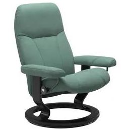 Relaxsessel stressless "Consul", gr&uuml;n (aqua gr&uuml;n paloma), B:76cm H:100cm T:71cm, Leder BATICK: BATICK ist ein leicht korrigiertes, durchgef&auml;rbtes und genarbtes M&ouml;belleder, bei dem die meisten Unebenheiten und Spuren in der Regel entfernt wurden.;Leder PALOMA: PALOMA ist ein durchgef&auml;rbtes Semianilin-M&ouml;belleder mit nat&uuml;rlicher Narbung.;ROHLEDER Stoff Q2 FARON: Ein fester zuverl&auml;ssiger Boucl&eacute; mit ei