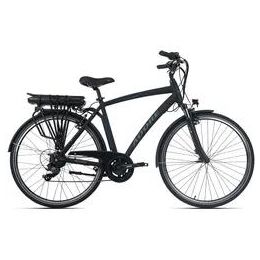 E-Bike Adore "Versailles" Gr. 53, schwarz (schwarz, blau, schwarz), Elektrofahrr&auml;der, Herren, 54cm, 28 Zoll (71,12cm), Pedelec, Elektrofahrrad f&uuml;r Herren