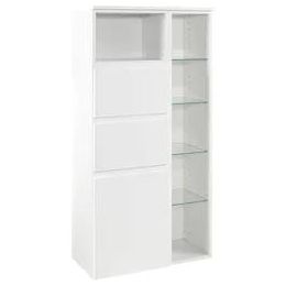 Midischrank Welltime "Cardiff", wei&szlig;, B:65cm H:130cm T:35cm, Holzwerkstoff, MDF, Schr&auml;nke, Midischrank, Breite 65 cm, mit Softclose-Funktion