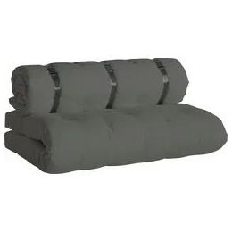 Loungesofa KARUP DESIGN "BUCKLE-UP Sofa outTM, Loungesofa in Schlafplatz verwandelbar", grau (dunkelgrau), B:95cm H:68cm T:140cm, Webstoff-Bezug (100% Acryl Dralon), Sofas, Outdoor geeignet, Schmutz- und Wasserabweisend, Made in Europe