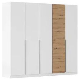 Dreht&uuml;renschrank Rauch "Kleiderschrank Schrank Garderobe W&auml;scheschrank Schlafzimmer BELLEZZA", wei&szlig; (wei&szlig;, eiche artisan), B:226cm H:210cm T:54cm, Holzwerkstoff, Schr&auml;nke, Kleiderschrank Dreht&uuml;renschrank, inkl. Schubkasteneinsatz, W&auml;scheeinteilung und weiterem Zubeh&ouml;r