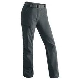 Funktionshose Maier Sports "Lulaka", Damen, Gr. 21, Kurzgr&ouml;&szlig;en, grau, 90% Polyamid, 10% Elasthan, Hosen Funktionshose, Damen Wanderhose, atmungsaktive Outdoor-Hose mit Roll up Funktion