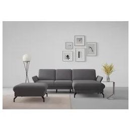 Sit & More Ecksofa SIT & MORE "Fashion L-Form", braun (espresso), B:253cm H:84cm T:165cm, Sofas, Ecksofa, wahlweise mit Kopfteilverstellung und Vorziehsitz, motorisch
