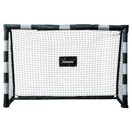 Fu&szlig;balltor SANDORA "Hattrick M", schwarz (schwarz, wei&szlig;), Sport-Tore, Kinder, B/H/L: 180cm x 120cm x 60cm, 1 Stk. Polyester Stahl, Polyester, Stahl, Ron-Robert Zieler Edition, 180x120x60, schwarz/wei&szlig;, B:180cm H:120cm L:60cm