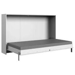 Schrankbett wimex "Juist Schrankklappbett G&auml;stebett", wei&szlig;, H:134cm, Schrankbetten, horizontal klappbar, 3 Liegefl&auml;chen, mit Lattenrost, Made in Germany