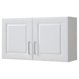 H&auml;ngeschrank KOCHSTATION "KS-Stockholm", wei&szlig; (wei&szlig;, wei&szlig;), B:100cm H:57cm T:34cm, Holzwerkstoff, MDF, Schr&auml;nke, H&auml;ngeschrank, hochwertige MDF-Fronten