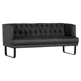 K&uuml;chensofa GUTMANN FACTORY "Betto", schwarz (anthrazit, grau), B:193cm H:80cm T:74cm, 100% Polyester, Sofas