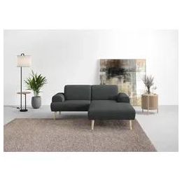 Ecksofa Home Affaire "Swift Scandic Design, komfortabler Federkern, Breite 192cm, L-Form", grau (anthrazit), B:192cm H:83cm T:176cm, 100% Polyester, Sofas, Ecksofa, Federkern-Polsterung, B/T/H: 192/83/176 cm