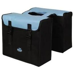 Fahrradtasche "Greenlands Doppel Fahrradtasche", blau, GREENLANDS BICYCLE BAGS, Taschen, Kinder, B/H/T: 40cm x 14cm x 40cm, Polyester, B:40cm H:14cm T:40cm