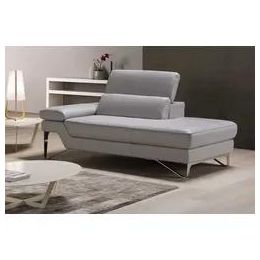 Ottomane Egoitaliano "Princess, elegantes Designsofa mit erstklassigem Sitzkomfort", grau (stone), B:177cm H:95cm T:108cm, Leder &raquo;BULL&laquo; (echtes Rindsleder). Geschliffenes, pigmentiertes und behandeltes Rindsleder mit einer Dicke von 1, 3-1, 5 mm. Dieses Leder zeigt eine ziemlich weiche Hand mit einem halb undurchsichtigen Aussehen. Es handelt sich um ein gesch&uuml;tztes Leder. Eine leichte Deckschicht
