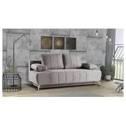 Schlafsofa WERK2 "Troya Bettsofa mit Bettkasten und Federkern, Breite 210cm", grau, B:210cm H:95cm T:95cm, 100% Polyester, Sofas, Schlafsofa, 2-Sitzer Sofa und Schlafcouch mit Federkern & Bettkasten