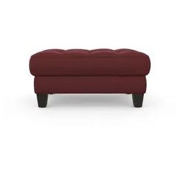 Sit & More Stauraumhocker SIT & MORE "Westham", rot (bordeaux), B:101cm H:47cm T:66cm, 100% Polyester, Hocker, wahlewise mit/ohne Federkern