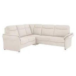 Ecksofa Home Affaire "Tahoma L-Form", beige (creme), B:251cm H:103cm T:231cm, Sofas, Ecksofa, mit Armlehnfunktion, wahlweise Bettfunktion, Schublade, Relaxfunktion