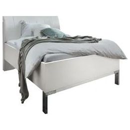 Futonbett Wiemann "Monaco, Bettgestell, Bettrahmen, komfortables Polsterkopfteil", wei&szlig;, B:99cm L:218cm, Betten, Futonbett, Polsterkopfteil aus Kunstleder, verschiedene Gr&ouml;&szlig;en, in Komforth&ouml;he