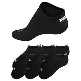 Sneakersocken Puma "PU Sneaker Socks 6-pack", Damen, Gr. 39-42, schwarz, Obermaterial: 72% Baumwolle, 24% Polyester, 3% Polyamid, 1% Elasthan, unifarben, normal, Socken Sneakersocken, Topseller