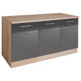 Unterschrank Optifit "Tula", grau (anthrazit), B:150cm H:84,8cm T:60cm, Schr&auml;nke, Unterschrank, Breite 150 cm
