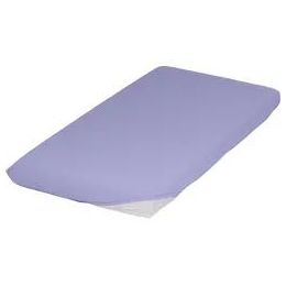Matratzenschutzbezug SETEX "Feinbiber Spannbetttuch wasserdicht", lila (flieder), B:60cm H:0,5cm L:120cm, Bezug: 100% Baumwolle. F&uuml;llung: 100% Polyurethan, Matratzenzubeh&ouml;r, F&uuml;r Matratzen mit einer von H&ouml;he von 10-12cm