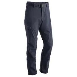 Funktionshose Maier Sports "Nil", Herren, Gr. 106, Langgr&ouml;&szlig;en, blau (dunkelblau), 90% Polyamid, 10% Elasthan, Hosen Funktionshose, Herren Wanderhose, atmungsaktive Outdoor-Hose mit Roll up Funktion