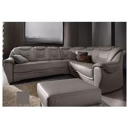 Sit & More Ecksofa SIT & MORE "Benson L-Form", grau (delfin), B:265cm H:94cm T:215cm, NaturLeder;Luxus-Microfaser;Luxus-Kunstleder;Primabelle-Microfaser, Sofas, Ecksofa, wahlweise mit Bettfunktion
