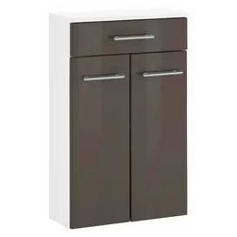 Unterschrank Welltime "Venedig", grau (wei&szlig;, grau), B:50cm H:79cm T:20cm, Schr&auml;nke, Unterschrank, Badm&ouml;bel in Breite 50 cm