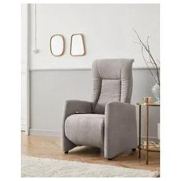 Sit & More TV-Sessel SIT & MORE "Melissa", grau (elephant), B:71cm, 100% Polyester, Sessel, wahlweise elektrisch oder manuell verstellbar, optional Aufstehhilfe
