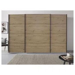 Schwebet&uuml;renschrank Rauch "Kleiderschrank Schrank Garderobe TOPSELLER OTELI inkl. Inneneinteilung", braun (eiche artisan), B:315cm H:210cm T:62cm, Holzwerkstoff, Schr&auml;nke, Schwebet&uuml;renschrank, mit 3 Innenschubladen sowie zus&auml;tzlichen Einlegeb&ouml;den MADE IN GERMANY