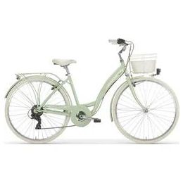 Cityrad MBM "NEW Primavera" Gr. 46, gr&uuml;n (mint, mint), Fahrr&auml;der, Damen, 46cm, 28 Zoll (71,12cm), f&uuml;r Damen, Kettenschaltung