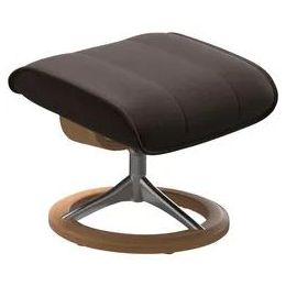 Fu&szlig;hocker stressless "Admiral", braun (braun batick), B:55cm H:41cm T:39cm, Leder BATICK: BATICK ist ein leicht korrigiertes, durchgef&auml;rbtes und genarbtes M&ouml;belleder, bei dem die meisten Unebenheiten und Spuren in der Regel entfernt wurden., Hocker, Fu&szlig;hocker, mit Signature Base, Gestell Eiche