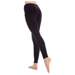 Leggings WINSHAPE "Long Slim Tights WTL1", Damen, Gr. S, Normalgr&ouml;&szlig;en, blau (night blau), 90% Baumwolle, 10% Elasthan, Hosen Leggings, figurbetont