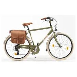 Cityrad "Citybike 605 Alu Man" Gr. 50, gr&uuml;n (schlamm, grau), VENICE - I LOVE ITALY, Fahrr&auml;der, 50cm, 28 Zoll (71,12cm), f&uuml;r Herren, Kettenschaltung