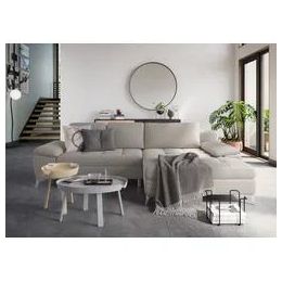 Sit & More Ecksofa SIT & MORE "Latigo L-Form", grau (elephant), B:290cm T:163cm, Sofas, Ecksofa, mit Mega-Recamiere, wahlweise mit Bettfunktion und Bettkasten