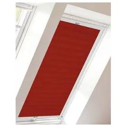 Dachfensterplissee SUNLINES "Young Style Crush", rot (rot, wei&szlig;), B:97,4cm H:115,9cm, Obermaterial: 100% Polyester, Plissees, mit F&uuml;hrungsschienen